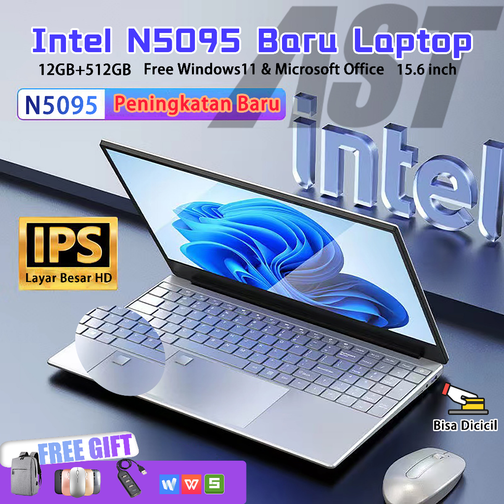 Jual [laptop baru murah+1TB]AST Laptop asli 15,6'' N5095 RAM 16/20+128 ...