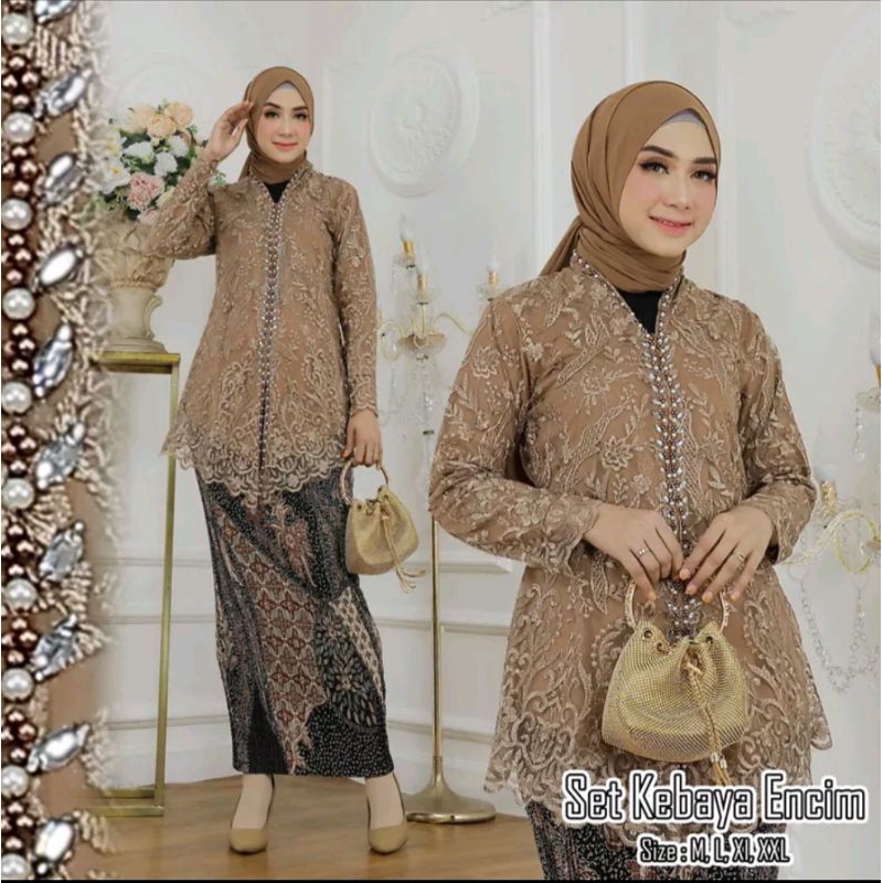 Jual (REAL PICT) SET KEBAYA ENCIM KRAH SANGHAY FUL PURING/ SET KEBAYA ...