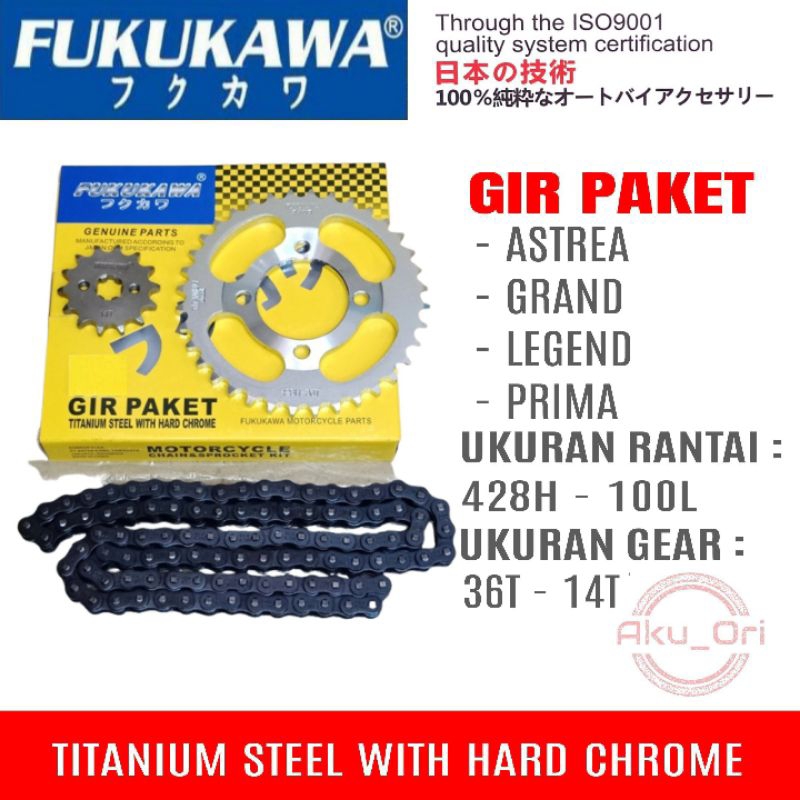 Jual GEAR SET GRAND FUKUKAWA gear paket legenda prima 428H-100L 14T-36T ...
