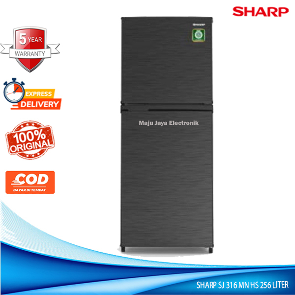Jual Kulkas 2 Pintu SHARP SJ 316 MN HS Ice Twist 256 Liter Tanpa Bunga ...
