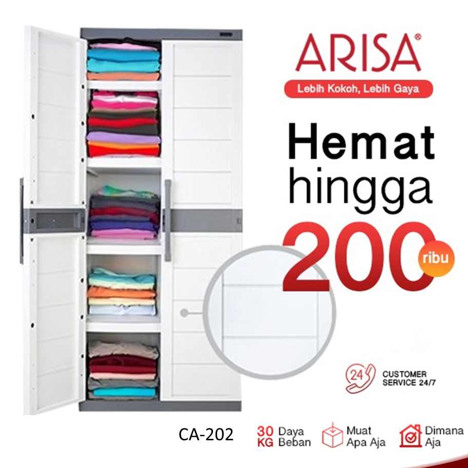 Jual ARISA CA-202 Lemari Plastik Serbaguna | Shopee Indonesia