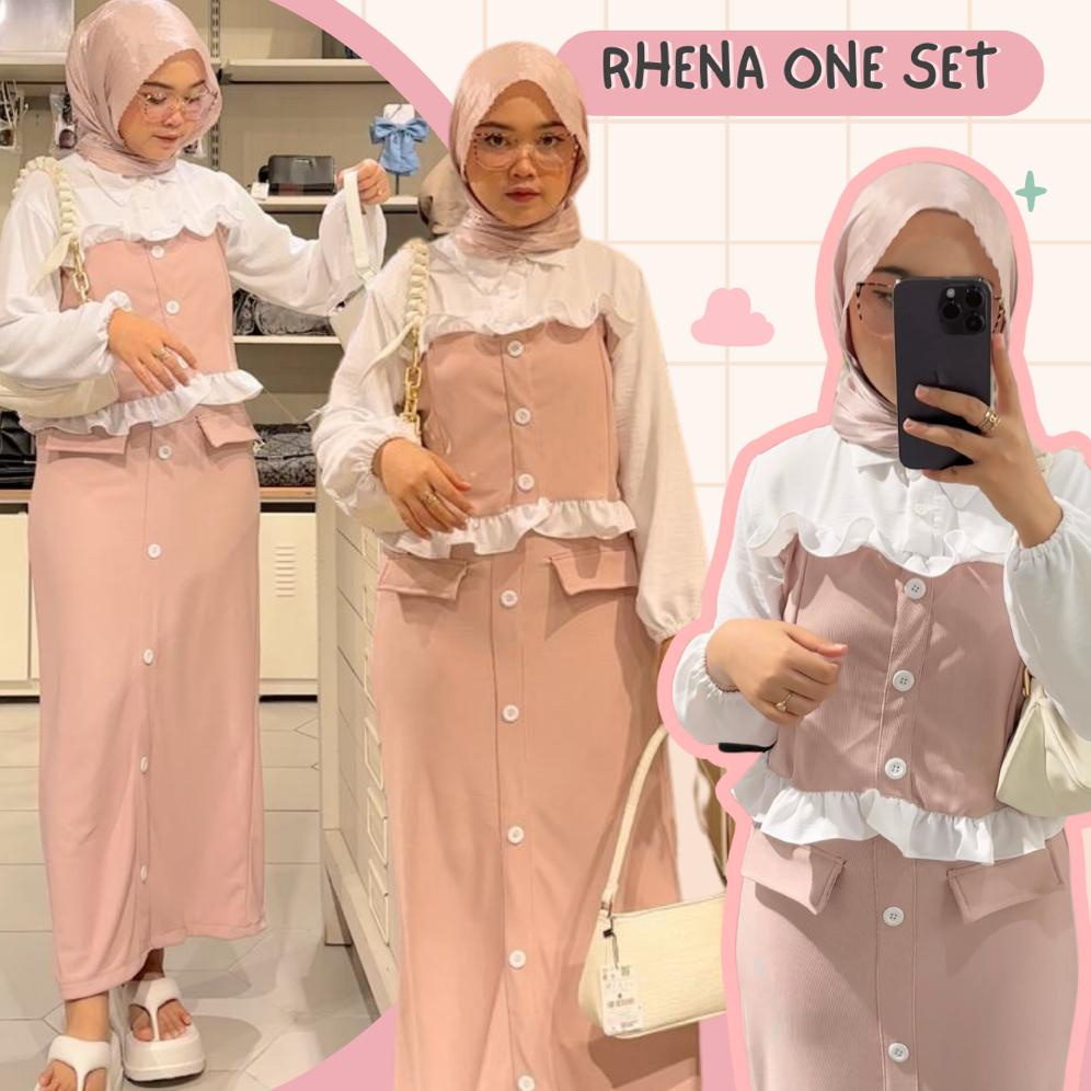 Jual IL - Setelan Wanita Rhena Blouse Korean Style RIB knit premium | Shopee Indonesia
