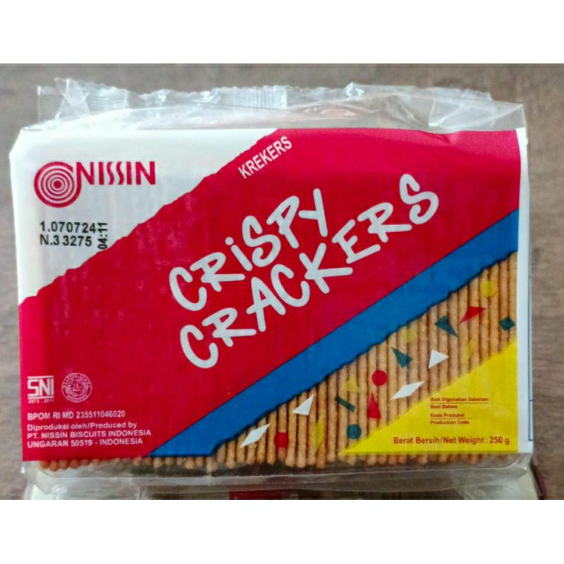 Jual NISSIN CRISPY CRACKERS 250 g BISKUIT ENAK MURAH | Shopee Indonesia
