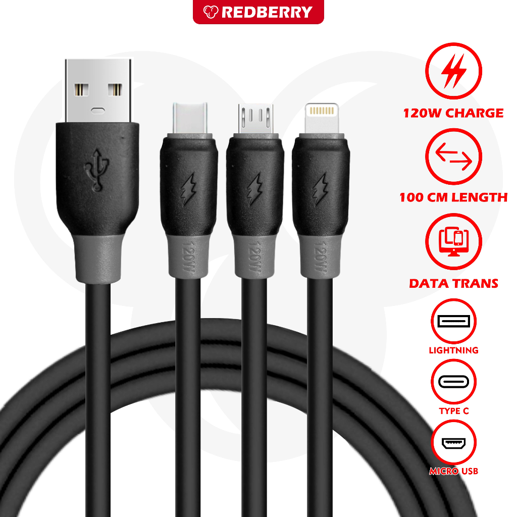 Jual Kabel Data KB10 120W 6A Fast Charging iphone Lightning Type C ...