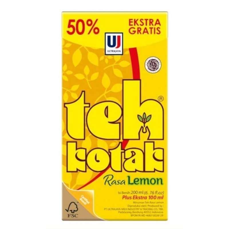 Jual ultra teh kotak lemon 300ml | Shopee Indonesia