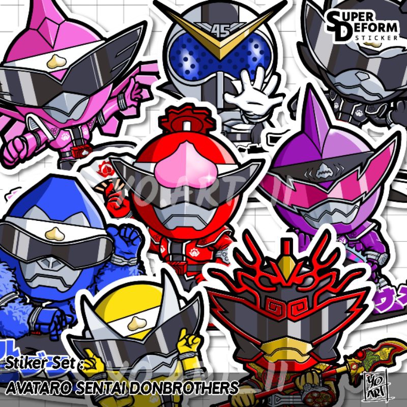 Jual Stiker Set - Super Sentai Series vol.46 - Avataro Sentai ...