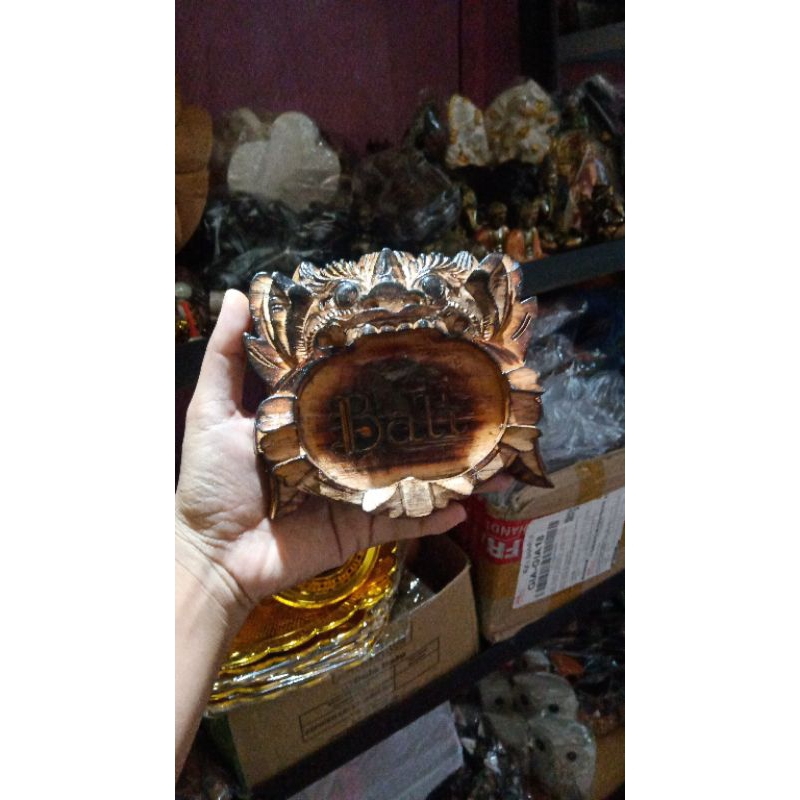 Jual kerajinan asbak motif barong bali | Shopee Indonesia