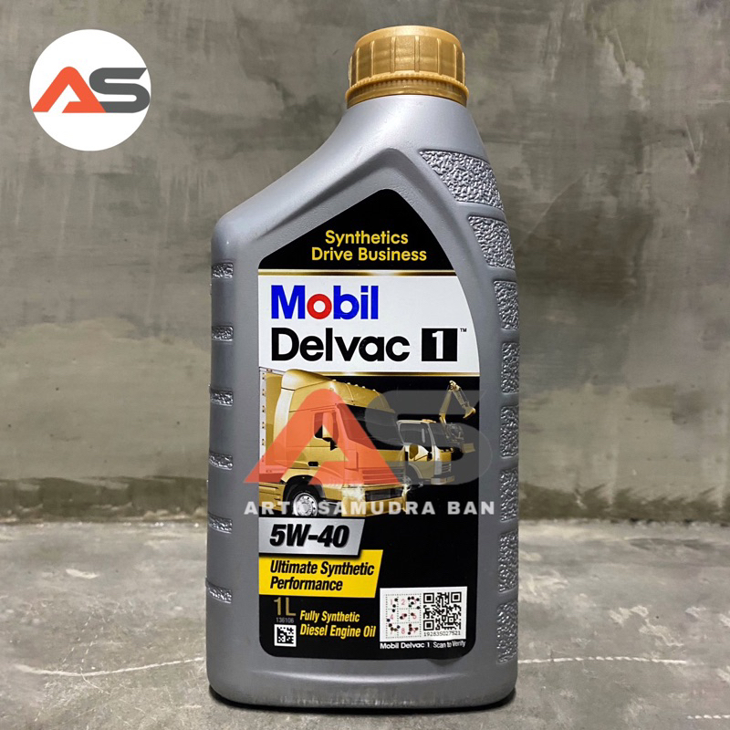 Jual Oli Mobil Mobil1 Delvac 1 DELVAC1 5W-40 5W 40 1L 1 Liter Diesel ...