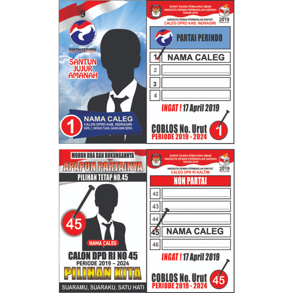 Jual KARTU NAMA CALEG /PARTAI/PEMILU 2024 | Shopee Indonesia