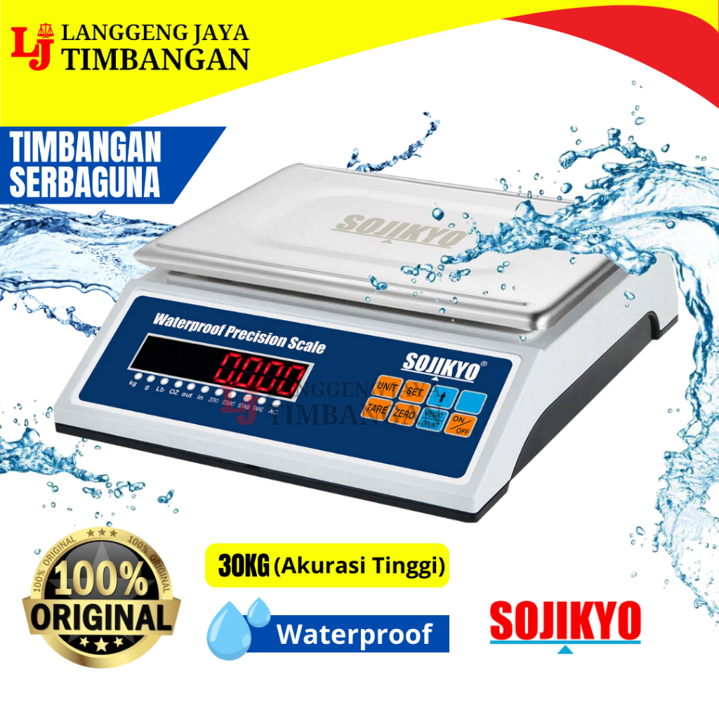 Jual Sojikyo Timbangan Buah Digital Anti Air 30kg ketelitian 1gr ...