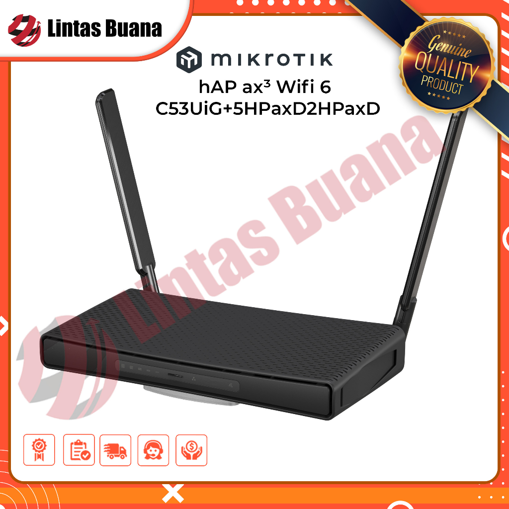 Jual Mikrotik Router Board hAP ax3 Wifi6 C53UiG+5HPaxD2HPaxD | Shopee Indonesia