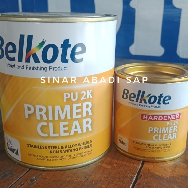 Jual Belkote PU 2K Primer Clear (Stainless & Alloy Wheels) | Shopee ...
