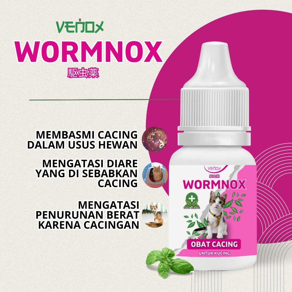 Jual WORMNOX CACING - Venox Obat Kucing Anti Cacing Ampuh Pembasmi ...