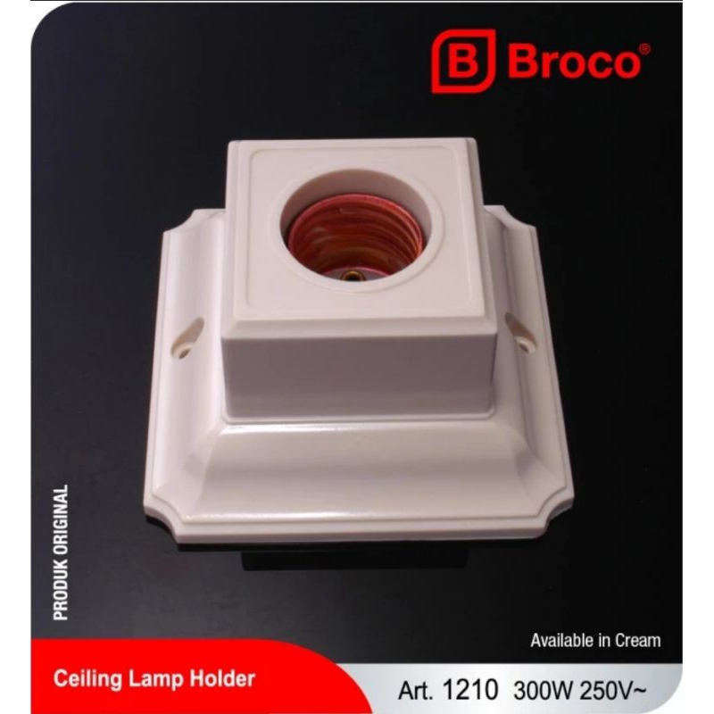 Jual Fitting lampu / Fitting Plafon Kotak 1210 broco | Shopee Indonesia