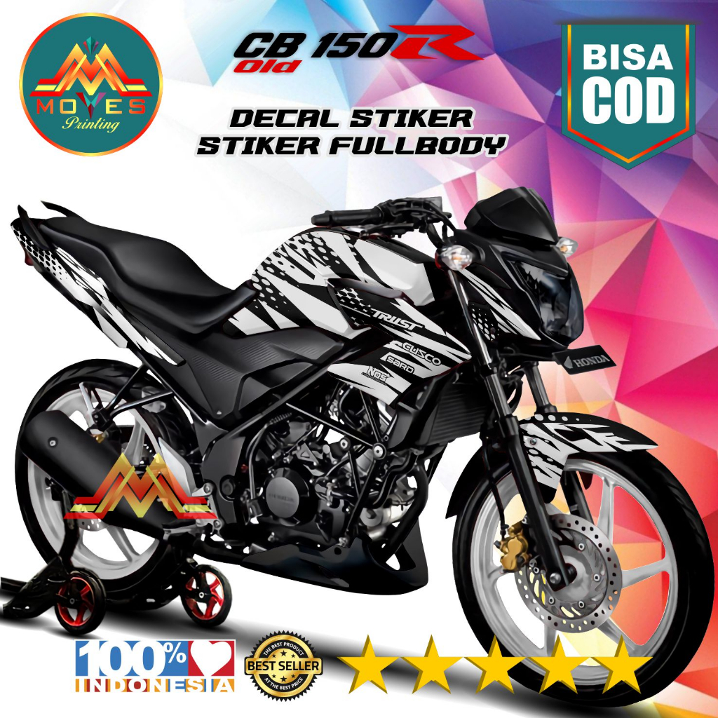 Jual stiker cb decal stiker motor cb 150 r full body desain terbaru ...