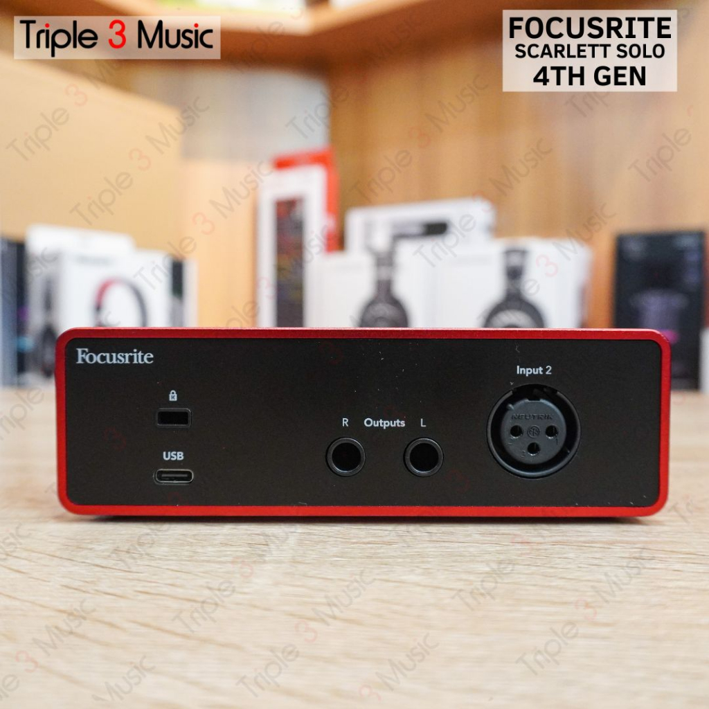 Jual Focusrite Scarlett Solo 4th Gen USB Audio Interface ORIGINAL RESMI ...