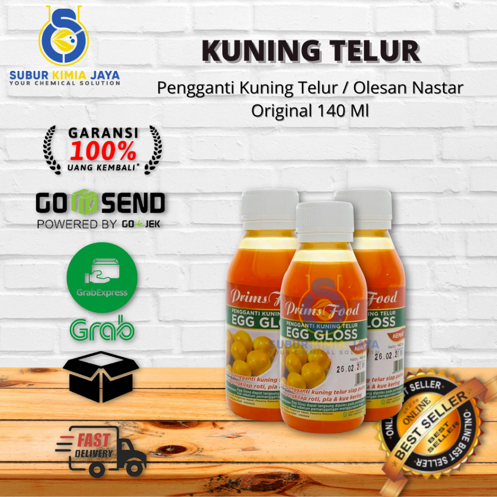 Jual Primsfood EGG GLOSS 140ml / Pengganti kuning telur / Olesan Nastar ...