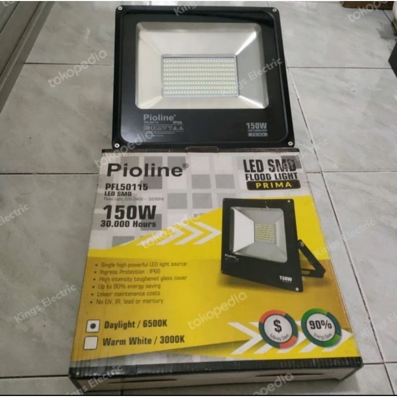 Jual Lampu Sorot LED Flood Light Prima PIOLINE 150 WATT Cahaya Putih | Shopee Indonesia