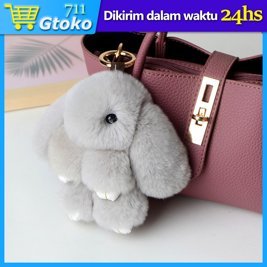 Jual Gantungan Kunci Bentuk Boneka Kelinci Bunny Plush Rabbit Keychain ...