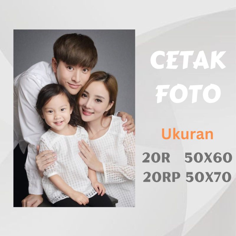 Jual Cetak Foto 20R (50x60cm) 20RP (50x70cm) + Laminasi Tanpa Bingkai | Shopee Indonesia