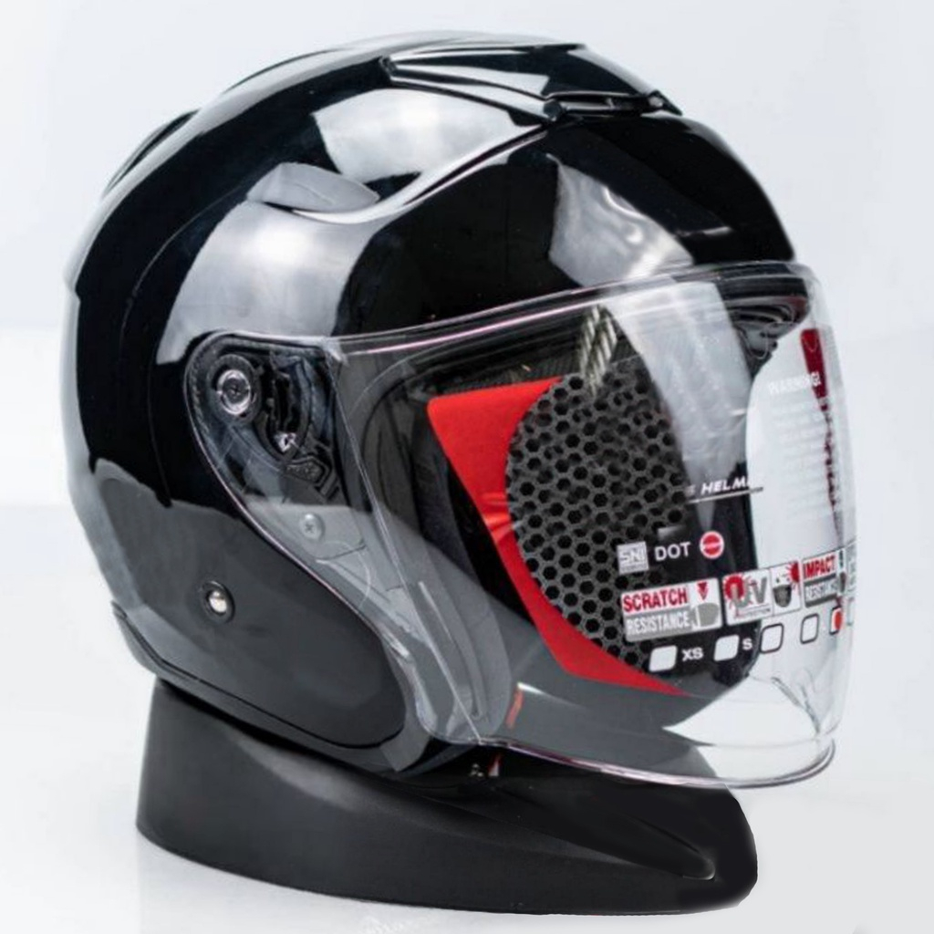 Jual HELM HALF FACE KBS HAKAI WHITE VISOR VENOM BENING / HELM PRIA DAN ...