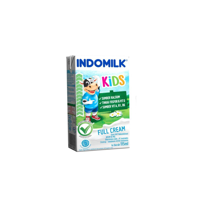 Jual Indomilk UHT Kids Full Cream Plain 115ml | Shopee Indonesia