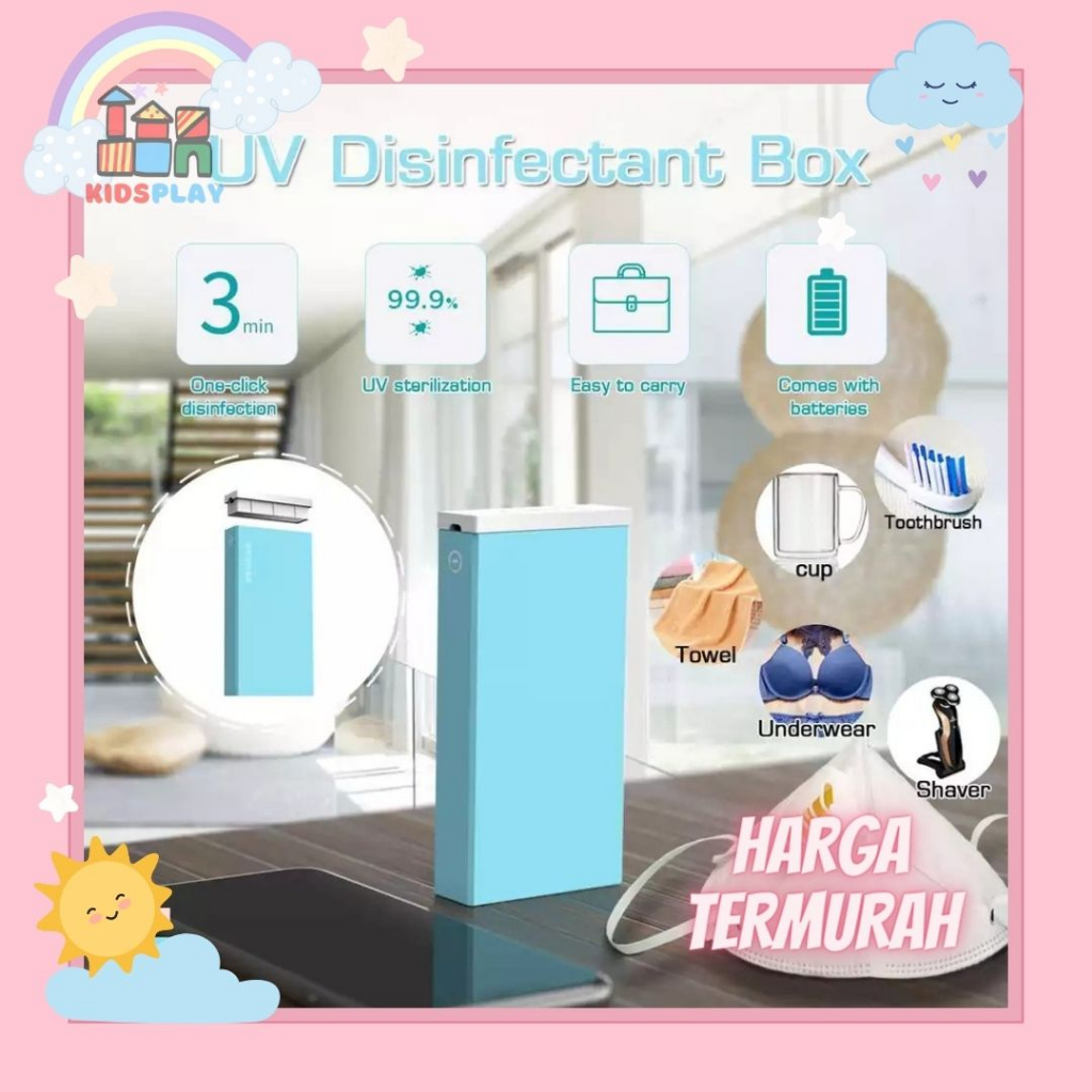 Jual UV Sterilizer Portable Anti Virus Anti Bacteria Box UV ...