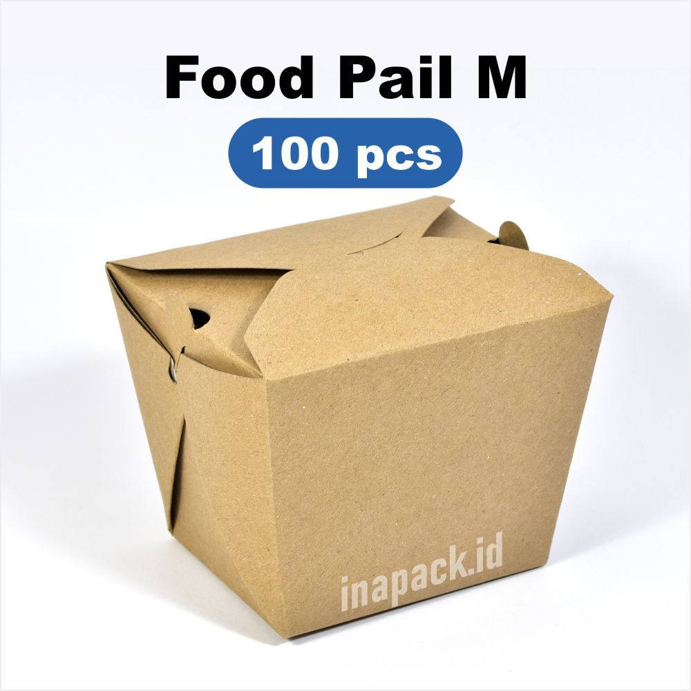 Jual Food Pail M Laminasi 100 pcs, Kemasan Rice Box Size M | Shopee Indonesia