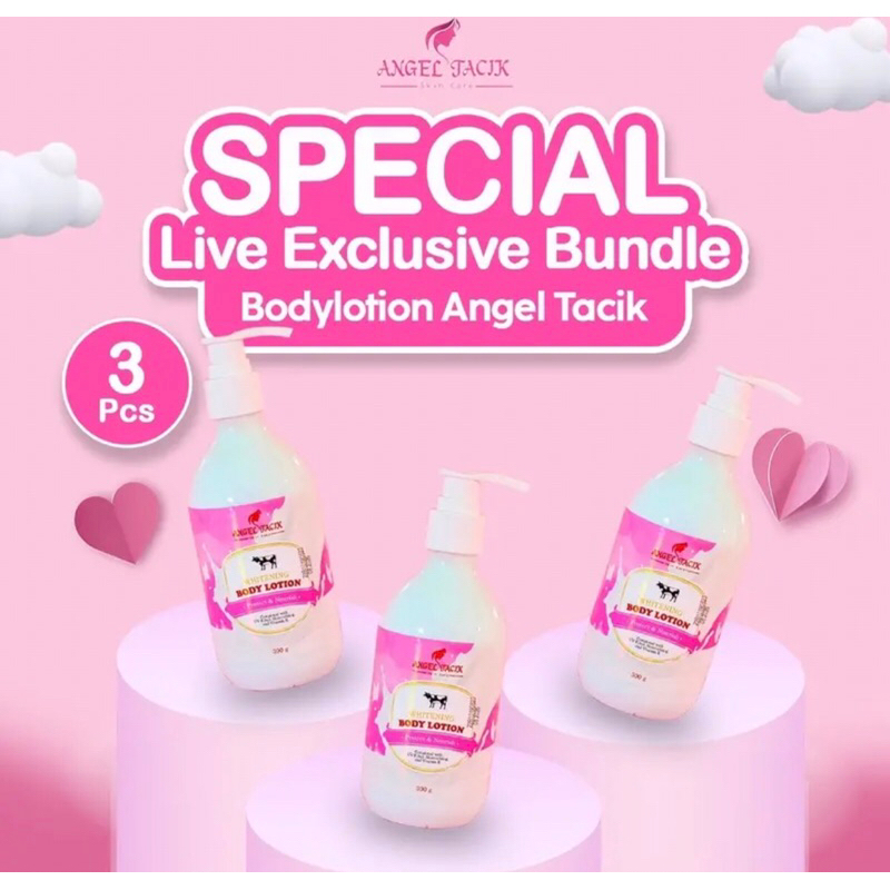 Jual 3 botol BODYLOTION ANGEL TACIK KEMASAN BARU 300ML JUMBO FORMULA ...