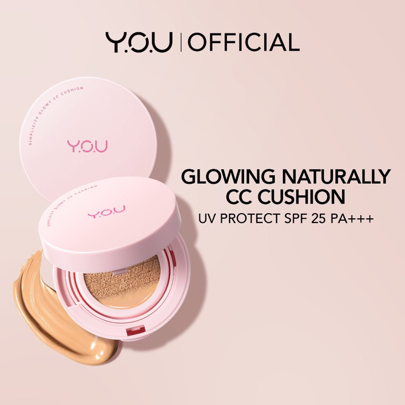 Jual YOU Simplicity Glowy CC Cushion | Natural Makeup Foundation ...
