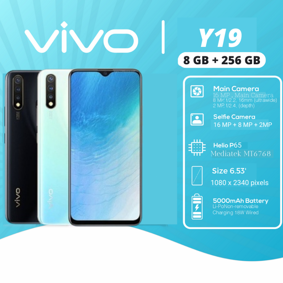 Jual HP VIVO Y19 RAM 8/256GB 4G Smartphone Android GARANSI | Shopee ...