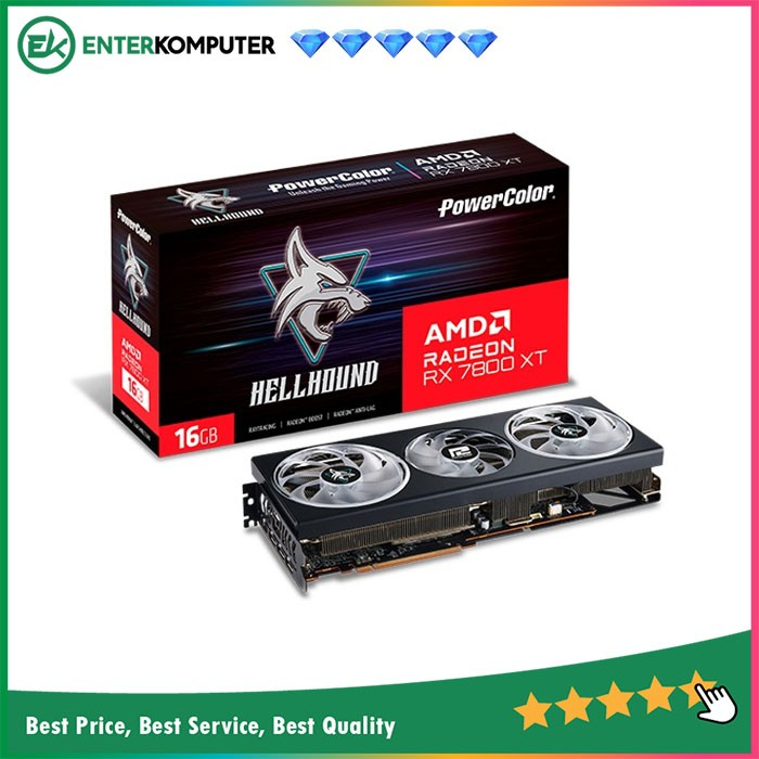 Jual PowerColor Radeon RX 7800 XT 16GB GDDR6 Hellhound | Shopee Indonesia