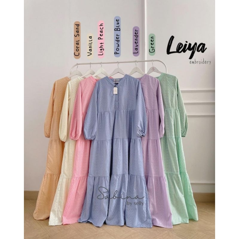 Jual LEIYA EMBROIDERY Sabina by Selly | Dress Pesta | Daily Dress ...