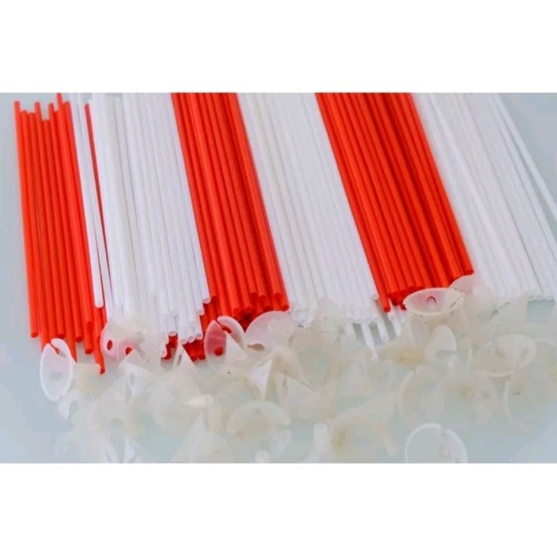 Jual pegangan balon / tangkai balon isi 100 set | Shopee Indonesia
