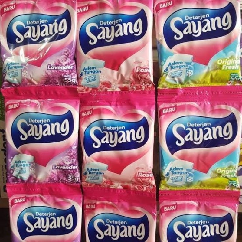 Jual Detergen Sayang 1 renceng (isi 6 @50g) | Shopee Indonesia