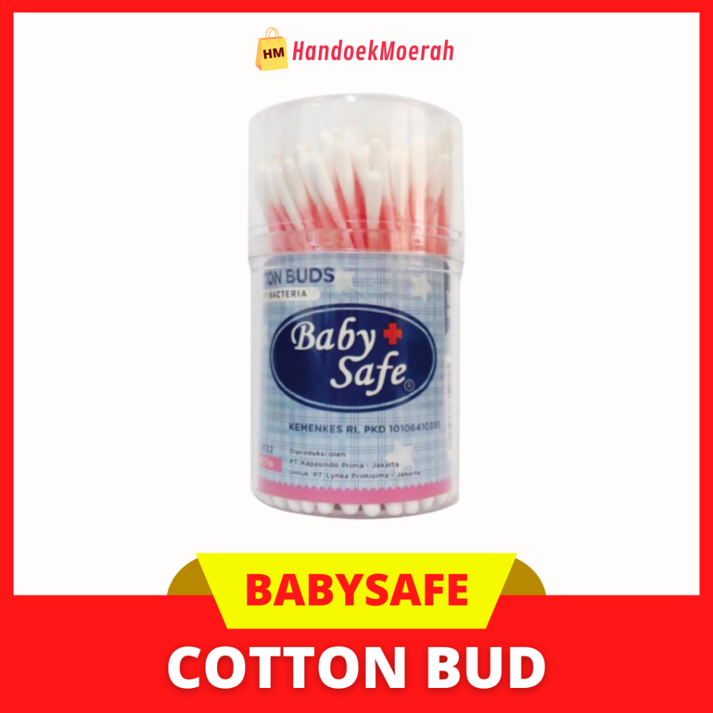 Jual Babysafe Cotton Bud S Tip Pot 100 CB9132 | Shopee Indonesia