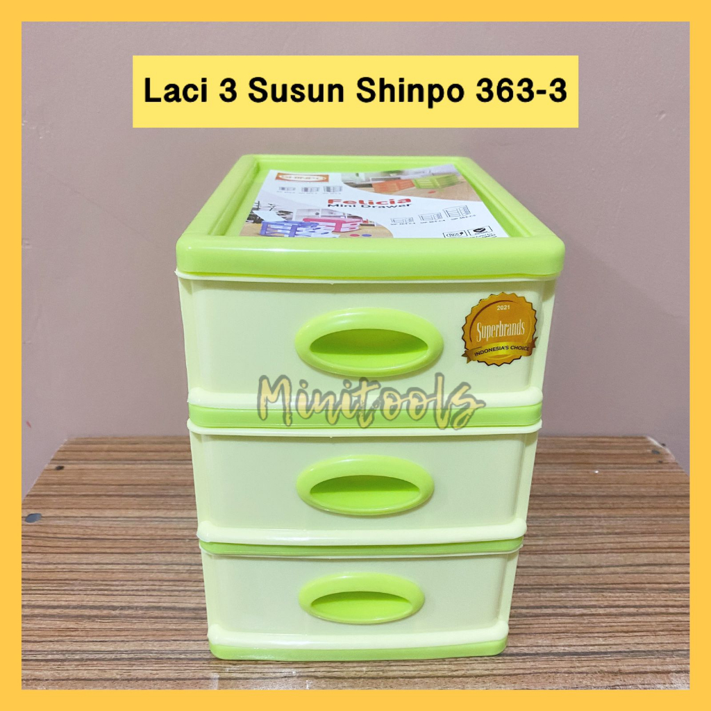 Jual Laci Plastik Mini Susun Shinpo 363 / Laci Obat / Tempat Makeup ...