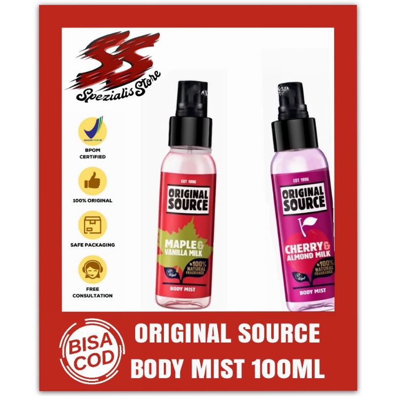 Jual Original Source body mist 100ml | parfum spray cowok/cewek 100% ...