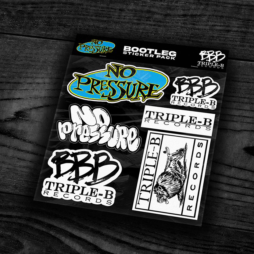 Jual STICKER PACK Band : NO PRESSURE x TRIPLE-B Records (BOOTLEG ...