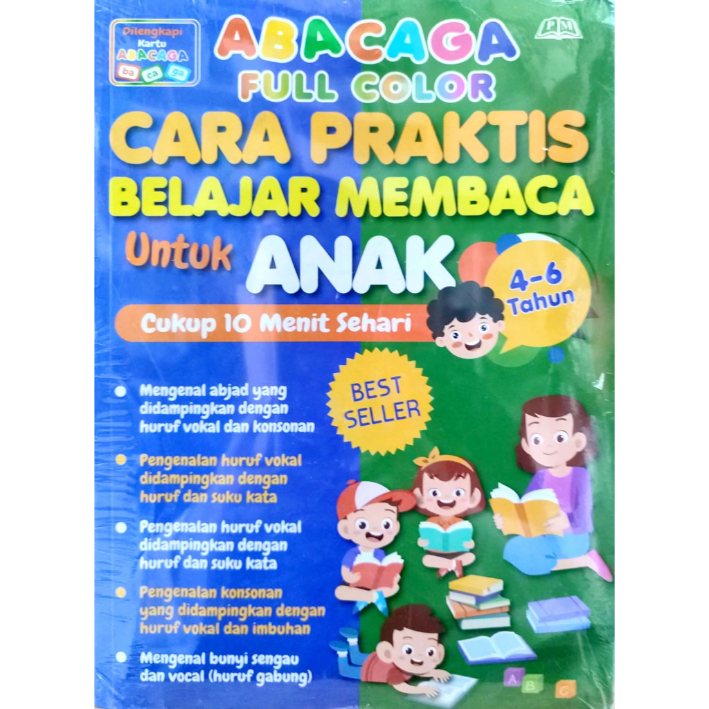 Jual BUKU ABACAGA CARA PRAKTIS BELAJAR UNTUK ANAK EDISI FULL COLOUR ...