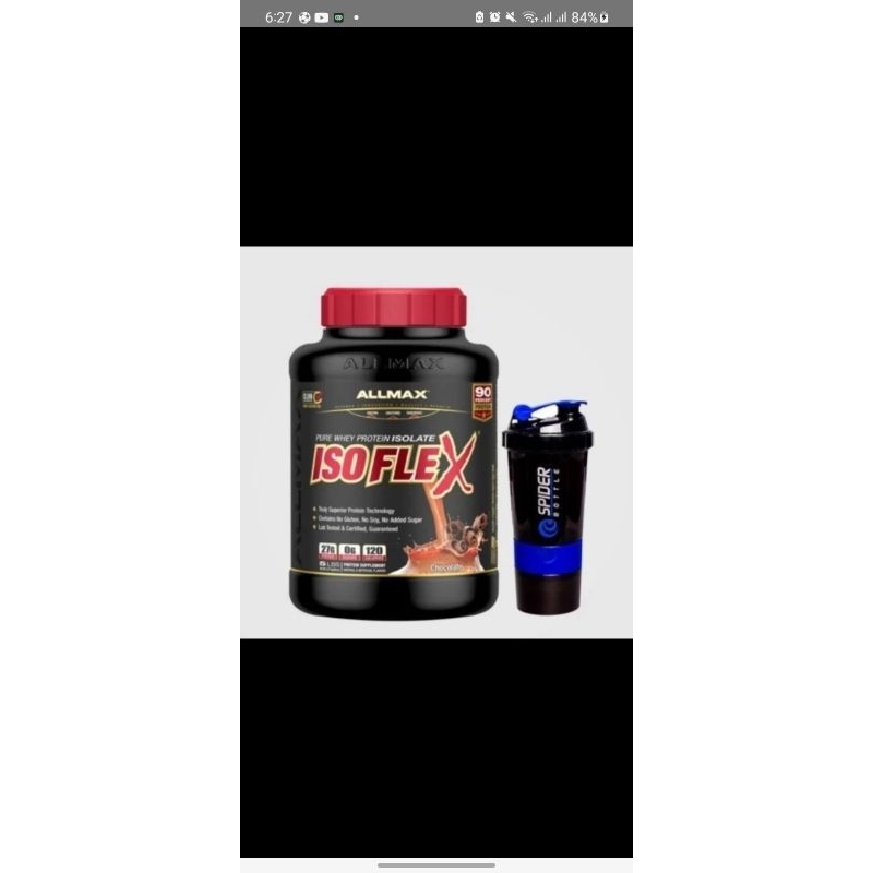 Jual allmax isoflex 5lb 100% whey protein isolate allmax iso flex 5 lbs ...