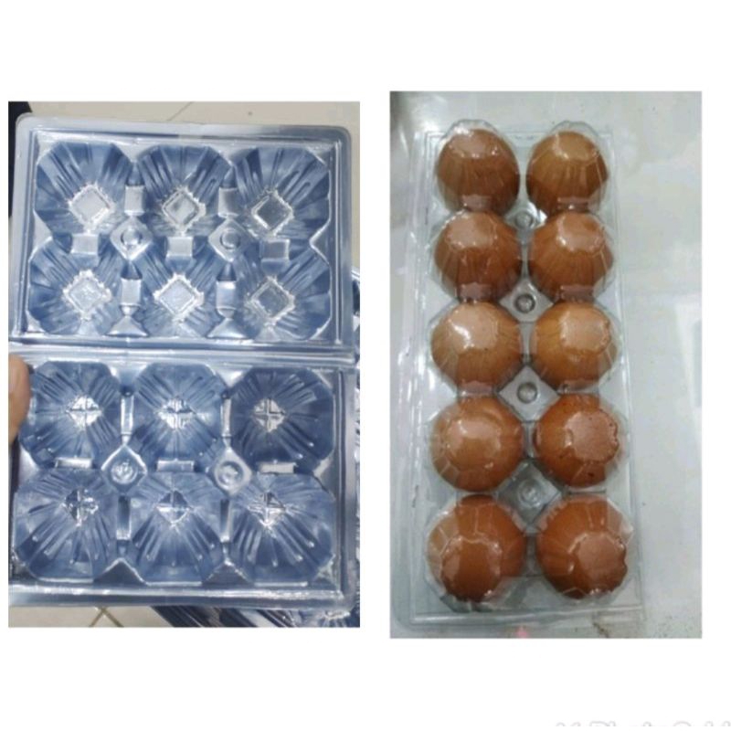Jual (1 pack = 50 pcs) Mika telur - wadah tempat telur untuk packing ...