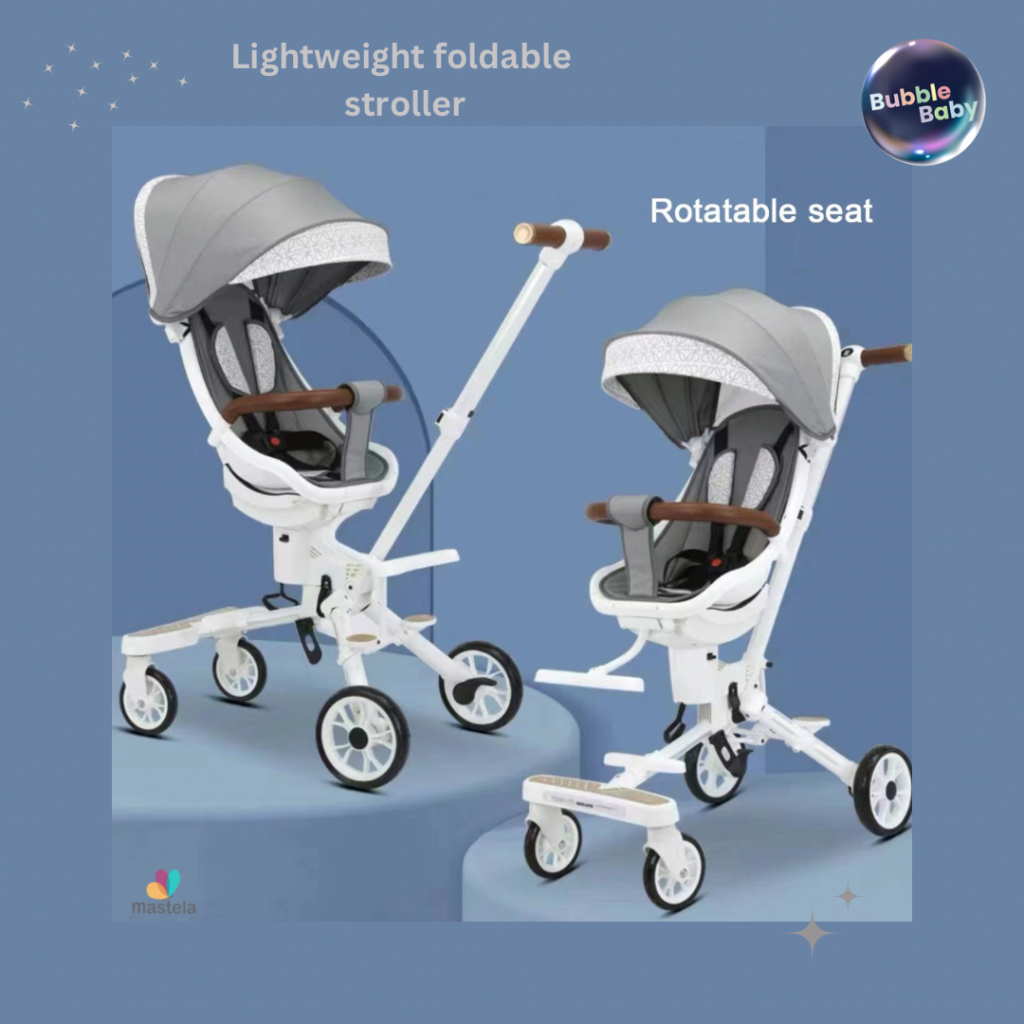 Jual MASTELA Magic Stroller Baby 2-Way 360 Travel LightWeight Foldable ...
