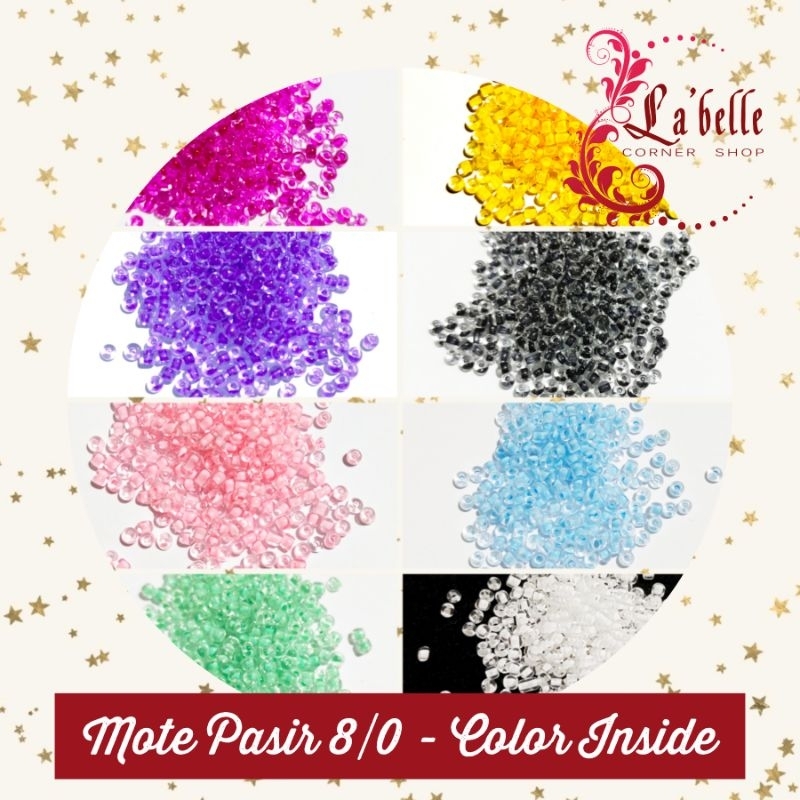 Jual Mote Pasir 8/0 - Color Inside | Shopee Indonesia