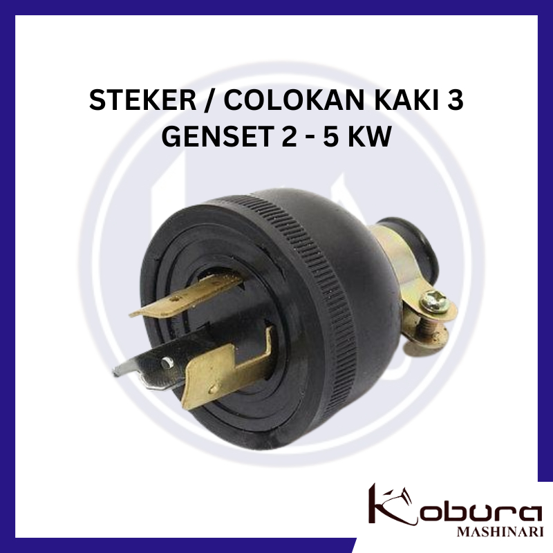 Jual Tipe 2 KW 5 KW Steker / Colokan Genset Kaki 3 30A 250V | Shopee Indonesia