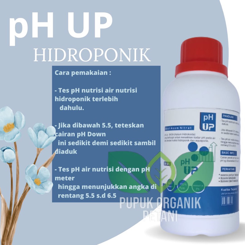 Jual pH up Hidroponik pH UP menaikkan pH pada larutan nutrisi hidroponik pemenuhan gizi ...