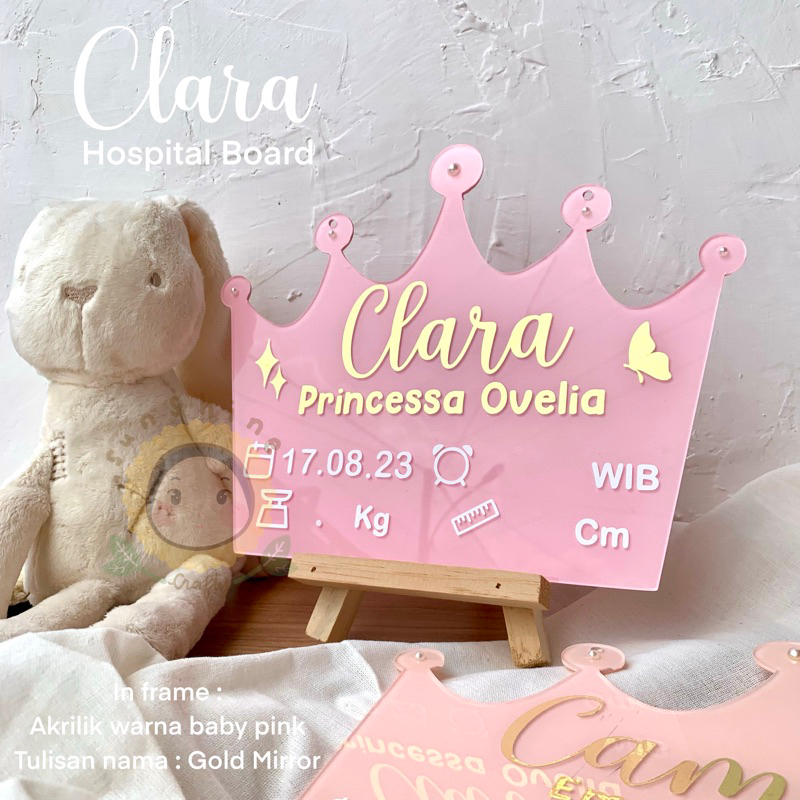 Jual CLARA HOSPITAL BOARD | crown hospital board | baby sign board ...