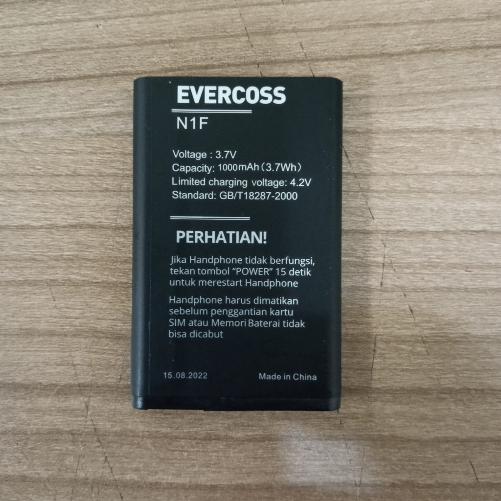 Jual 100% ORI BATERAI EVERCOSS N1F 1000 mAH BATTERY | Shopee Indonesia