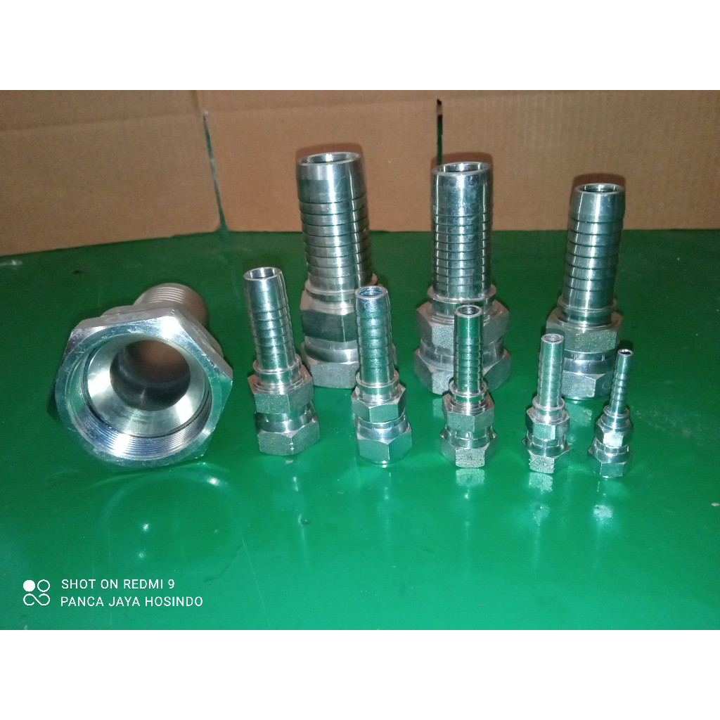 Jual FITTING HOSE HYDRAULIC JIC FEMALE 26712D-06-08 NJ | Shopee Indonesia