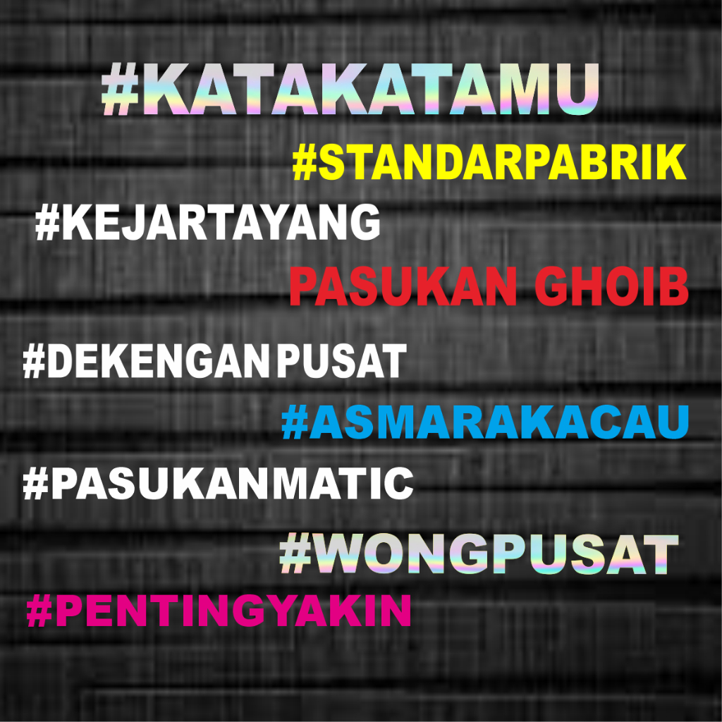 Jual STICKER CUSTOM KATA KATA REQUEST KATA STICKER CUTTING | Shopee ...